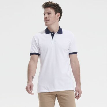Polo Pique Personalizado con Cuello de Color | GudiExpress